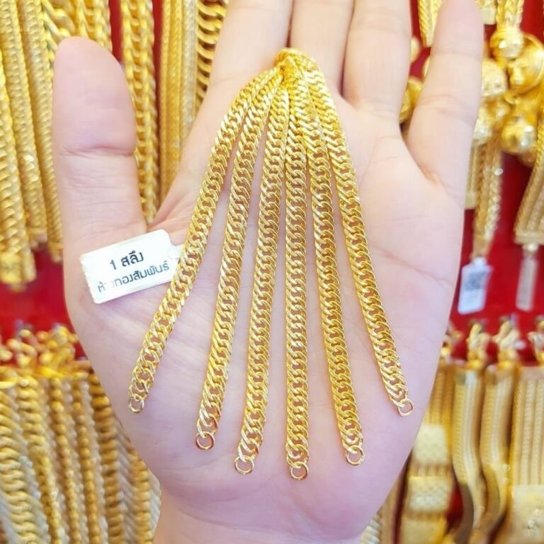 3K Gold Bracelet 3.8g Curb Link Chain (3160) Thai Gold